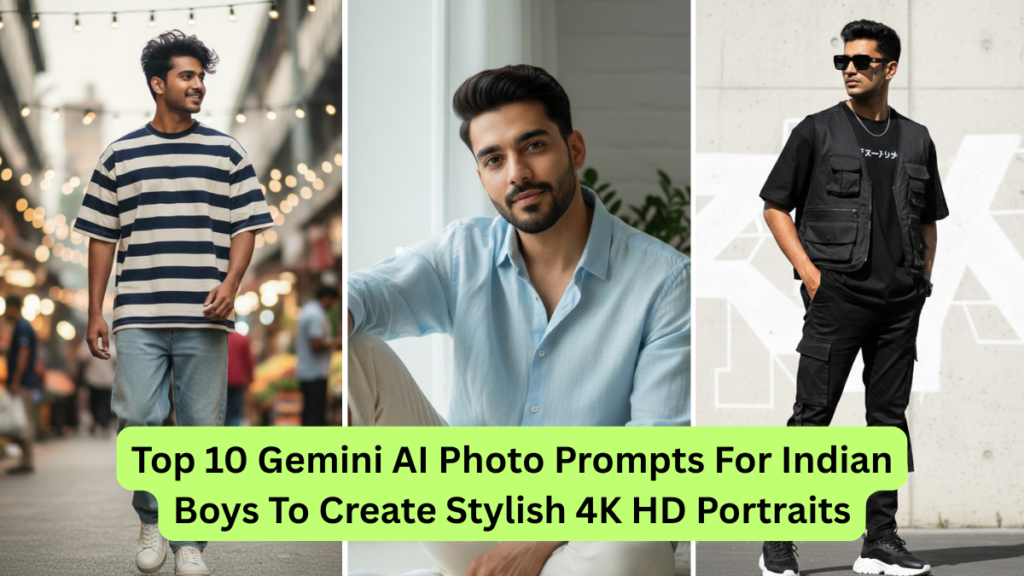 Top 20 Gemini AI Photo Prompts For Indian Boys To Create Stylish 4K HD ...